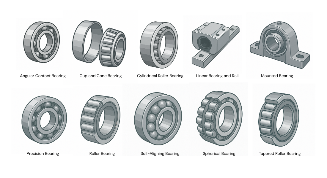23 Key Types of Bearings Explained (With Pros & Uses)